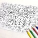 Just Be You Coloring Page Adult Coloring Book Adult Coloring Page Art ...