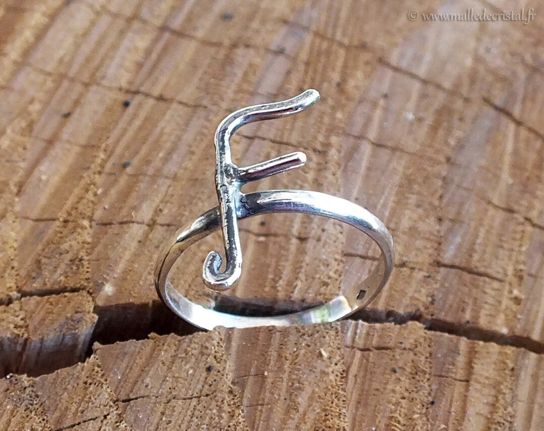 Alphabet Letter Custom Ring - Silver Sterling Handmade - Etsy