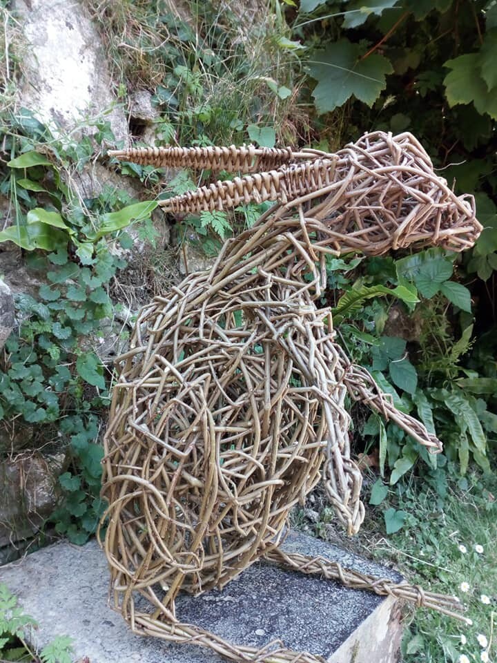 Willow woven sculptures any animal creatures birds custom | Etsy