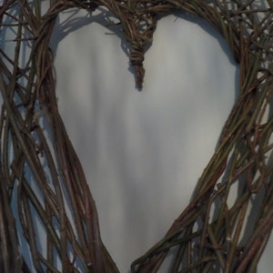Large Natural Woven Willow Hearts, Valentine, Welsh St Dwynwen, Love ...