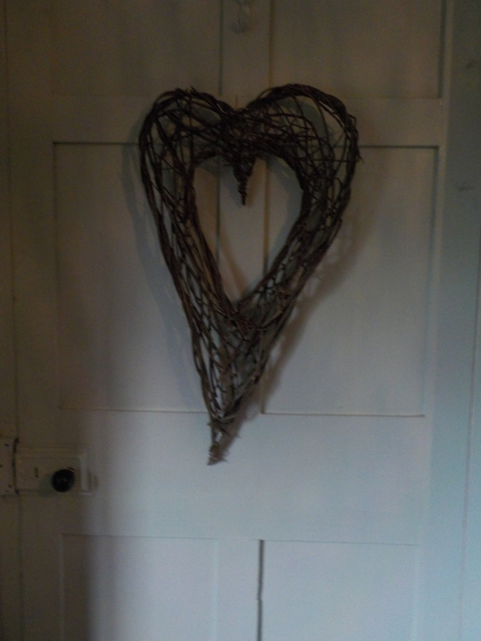 Large Natural Woven Willow Hearts, Valentine, Welsh St Dwynwen, Love ...