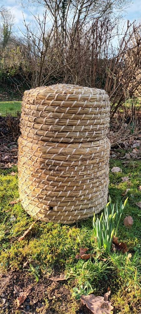 Traditional Bee Skep, Straw Beehives Swarm Collecting Skeps, Eco ...