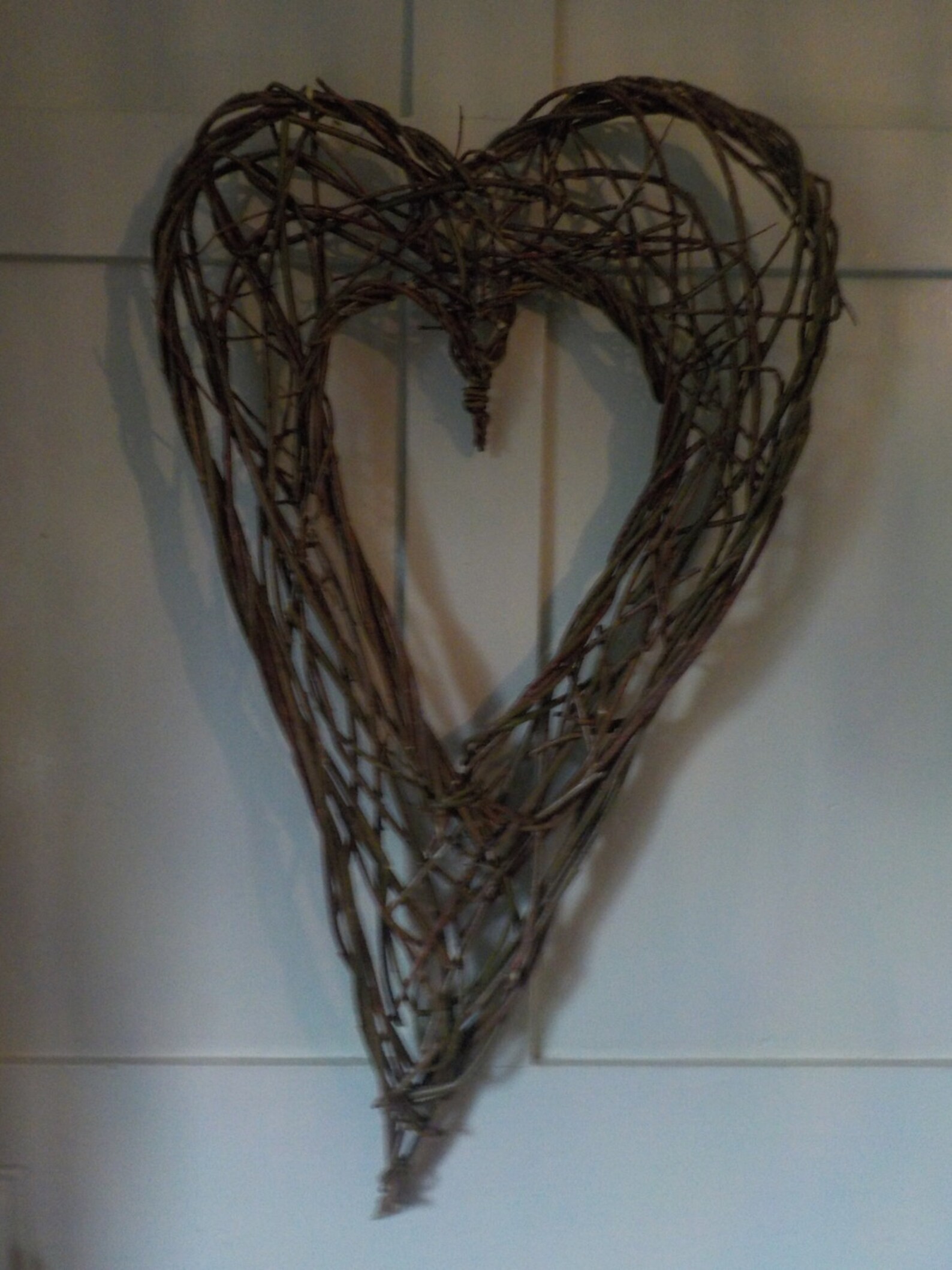 Large Natural Woven Willow Hearts, Valentine, Welsh St Dwynwen, Love ...