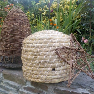 Traditional Bee Skep, Straw Beehives Swarm Collecting Skeps, Eco ...