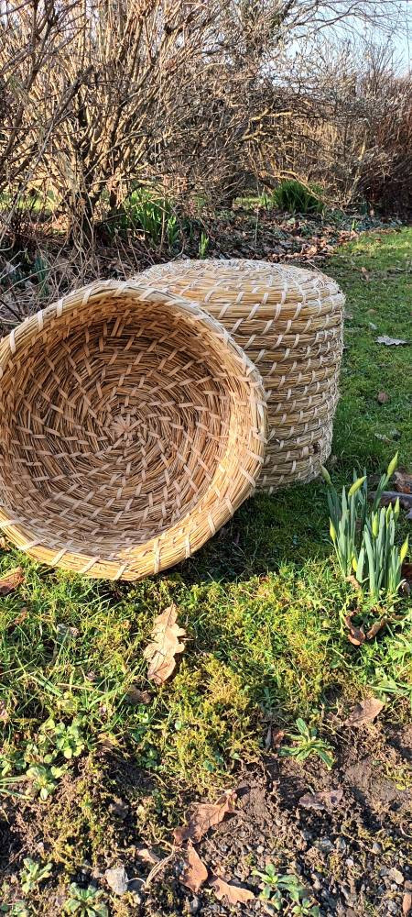 Traditional Bee Skep, Straw Beehives Swarm Collecting Skeps, Eco ...