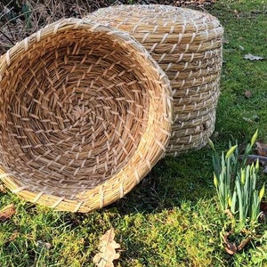 Traditional Bee Skep, Straw Beehives Swarm Collecting Skeps, Eco ...