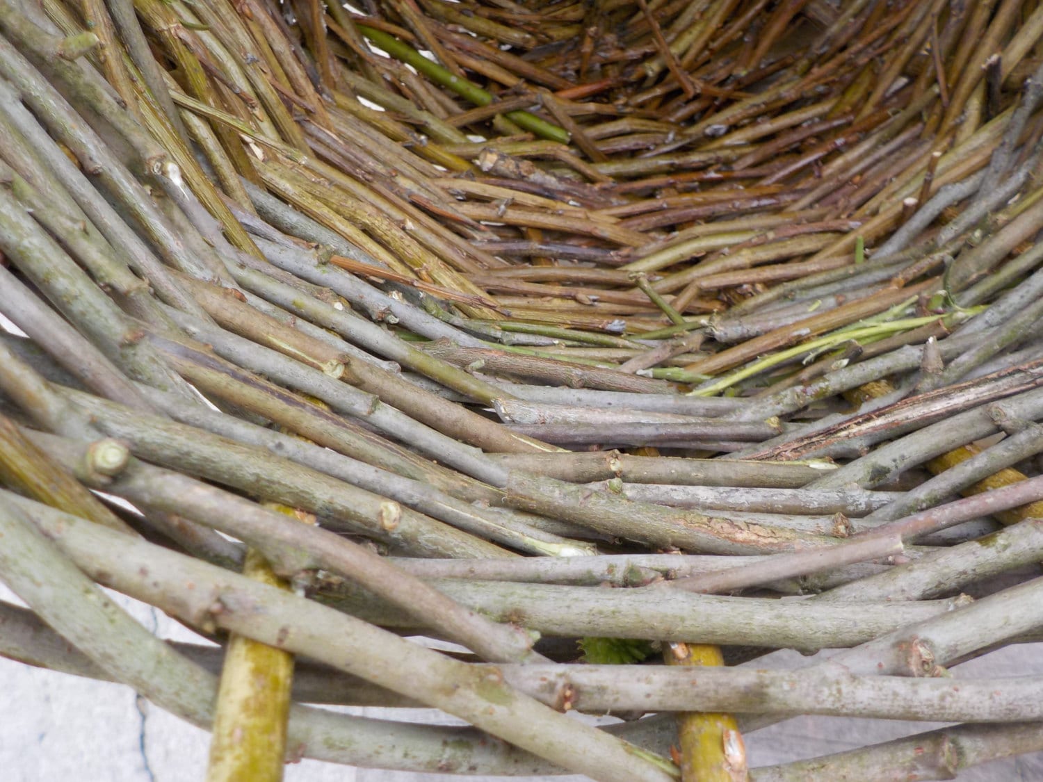 Alveary Bee-hive, Primitive Design, Woven Willow (wicker) and Hazel ...