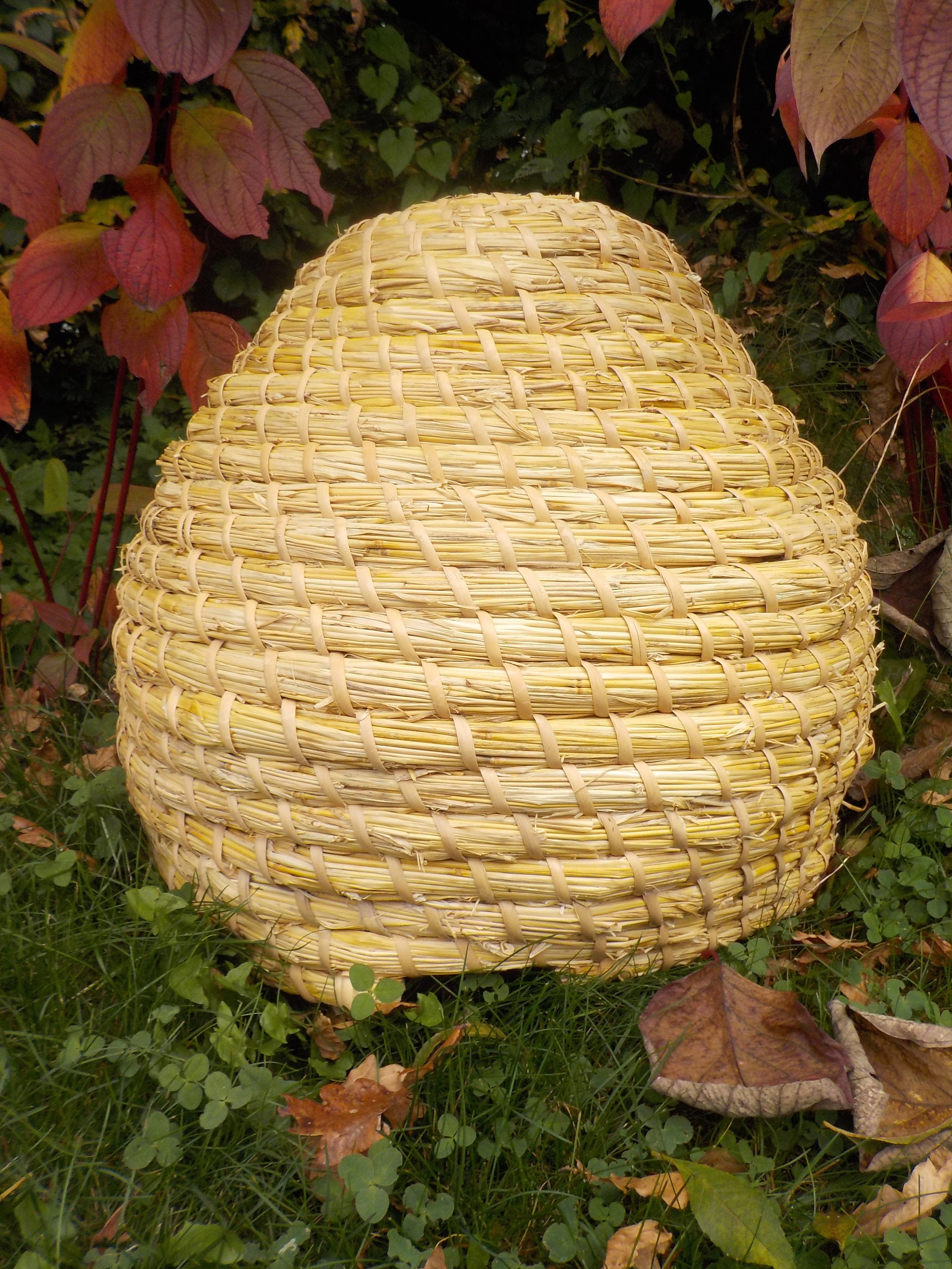 Traditional Bee Skep, Straw Beehives Swarm Collecting Skeps, Eco ...
