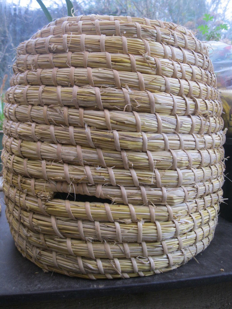 Traditional Bee Skep Straw Beehives Swarm Collecting Skeps - Etsy