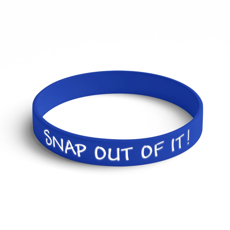 Snap Out of It Reminder Bracelet Anxiety Snap Wristband - Etsy UK