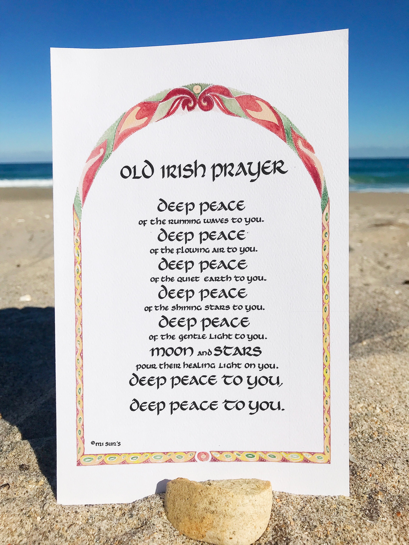 Old Irish Prayer Greeting Card, Irish Blessings Cards, Irish Funeral ...