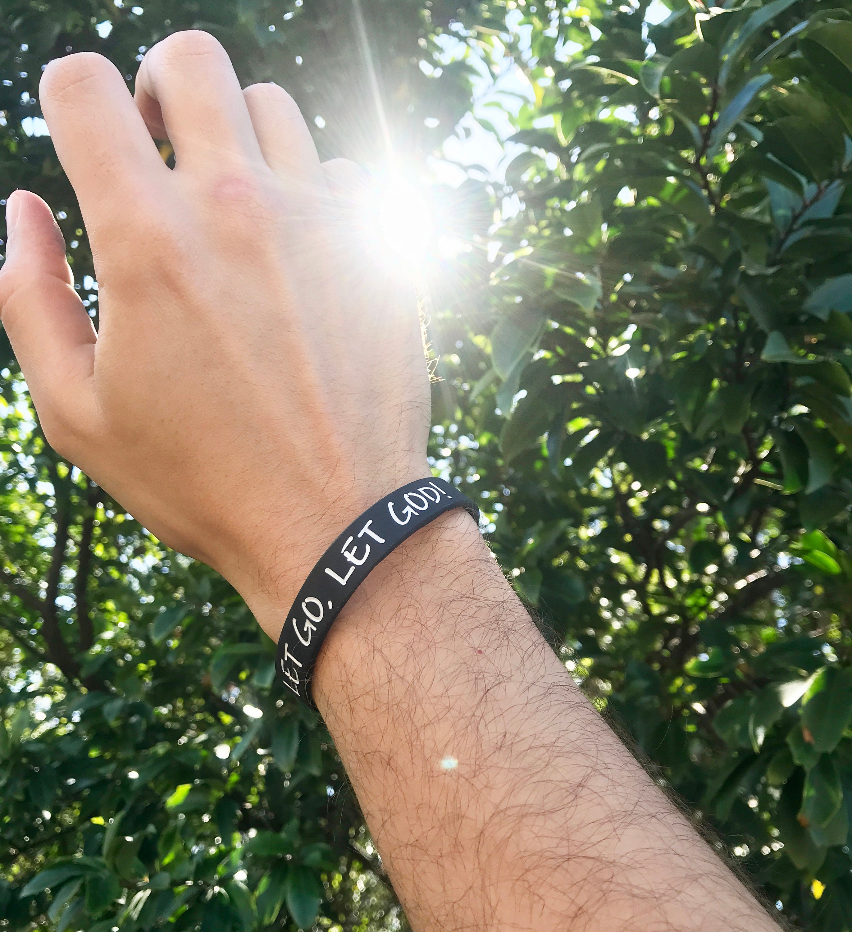 Let Go Let God Reminder Bracelet God Wristband Religious - Etsy UK