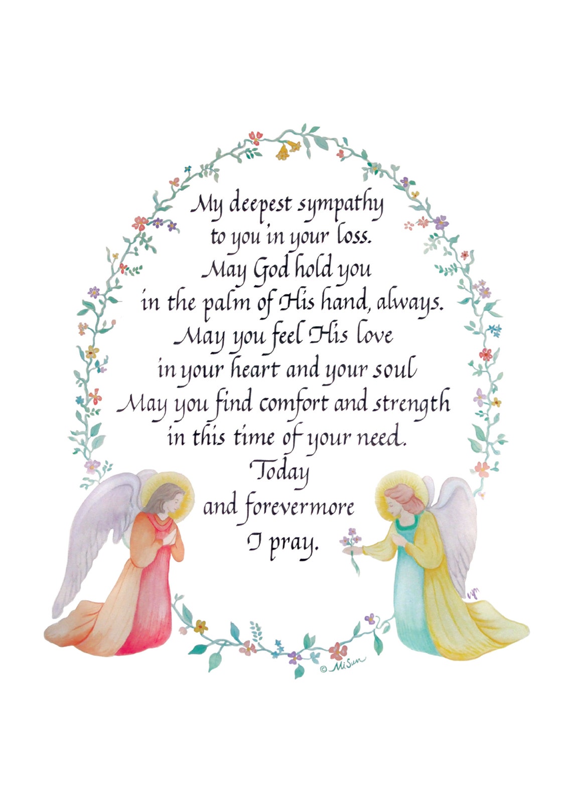 My Deepest Sympathy Card Sympathy Card Condolence Card - Etsy