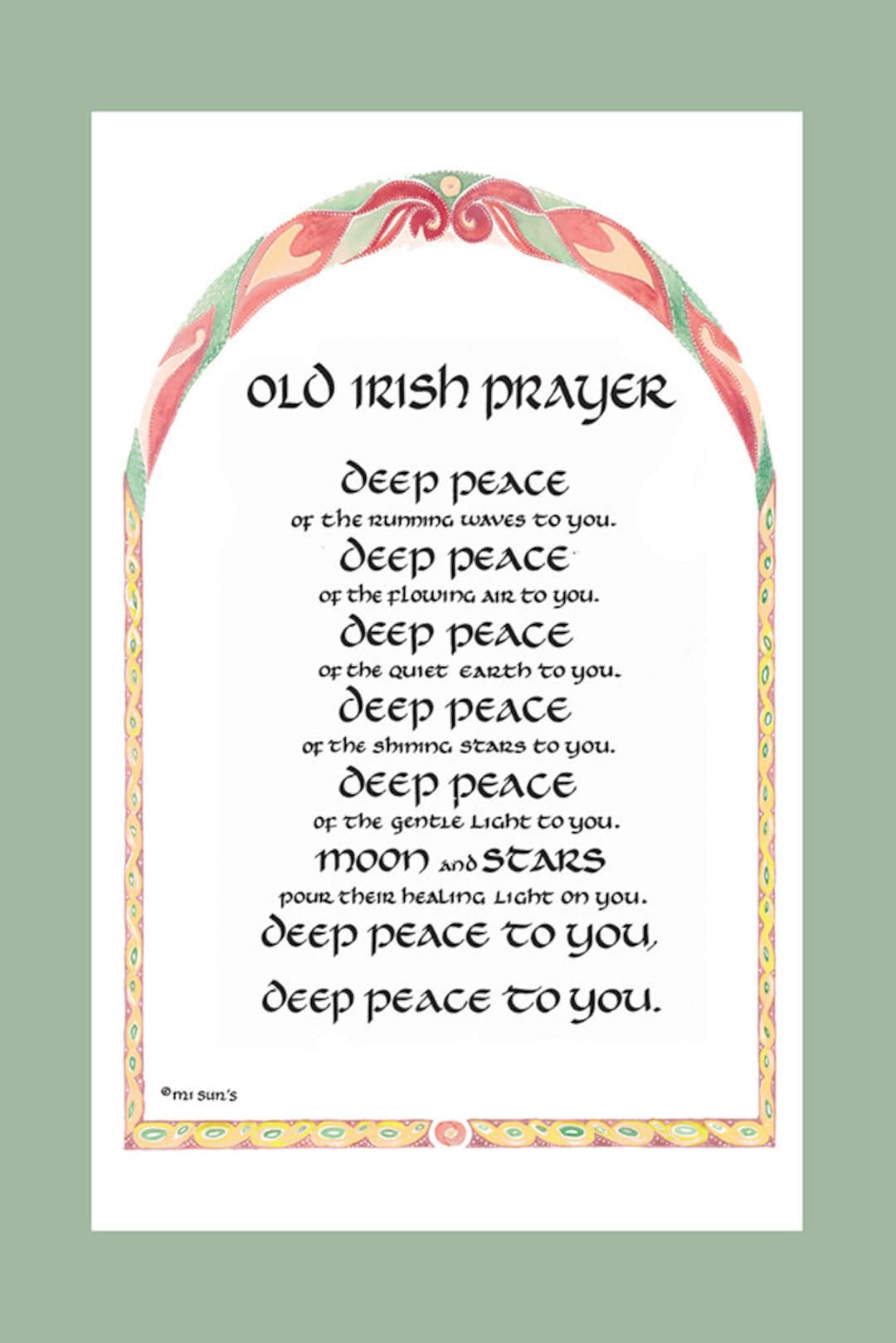 Old Irish Prayer - Etsy