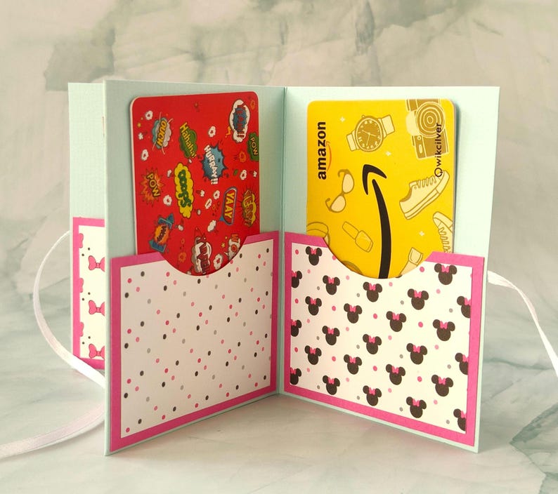 Minnie Mouse Gift Card Holder: Personalized Mini Booklet - Etsy
