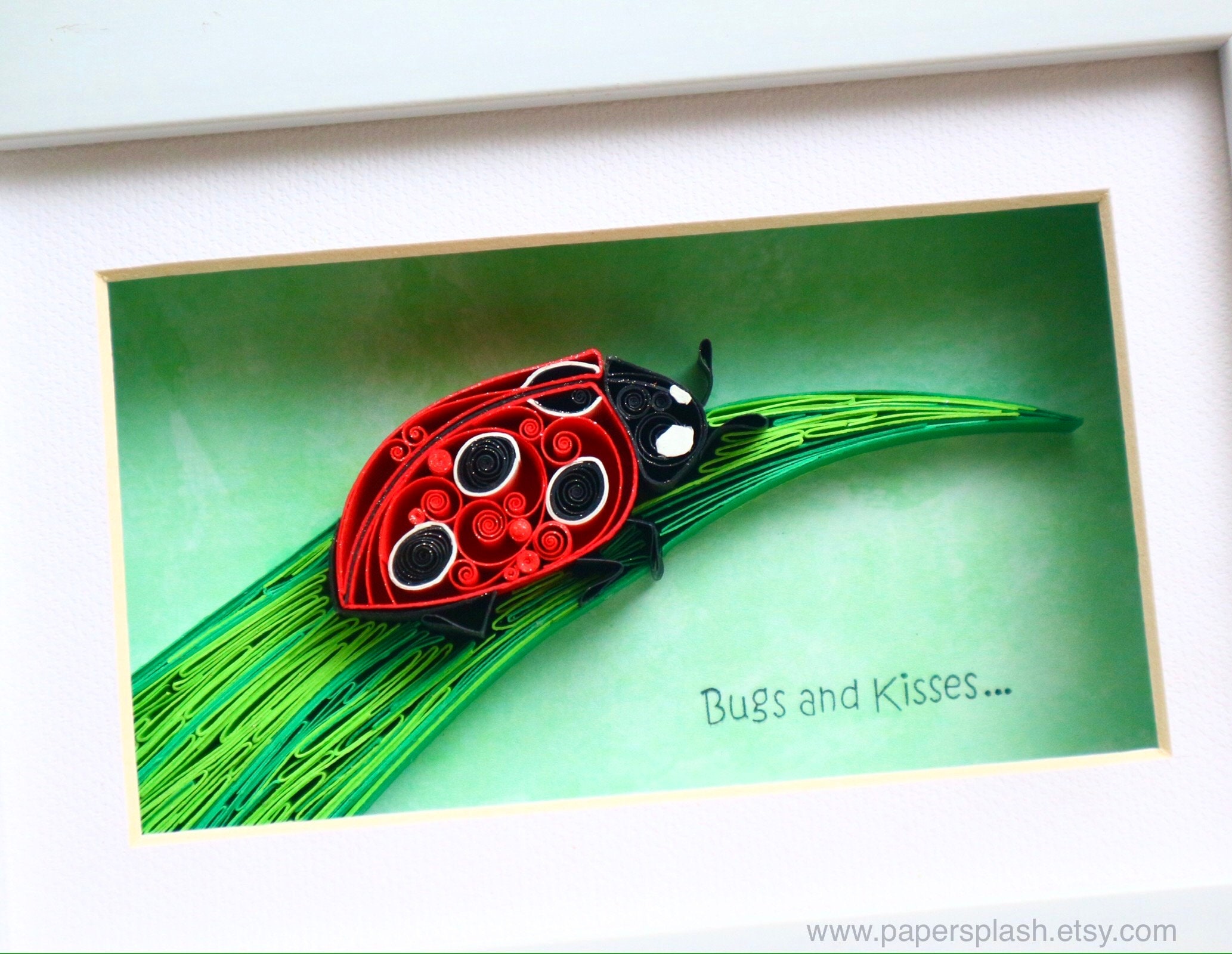 Ladybug Gifts, Paper Quilling Bug Art, Christmas Gifts for Kids, Gaston ...