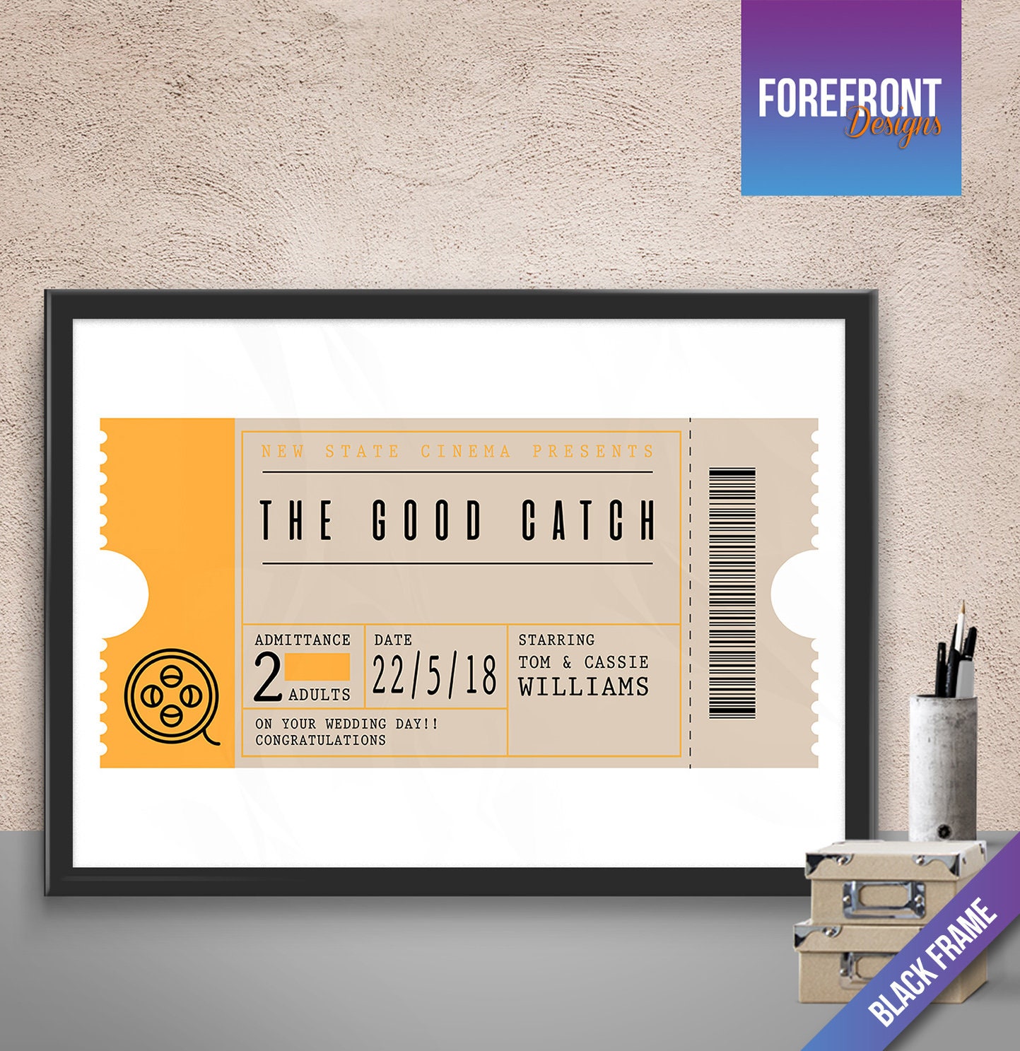 Personalised Spoof Movie/cinema Ticket Print Great - Etsy UK