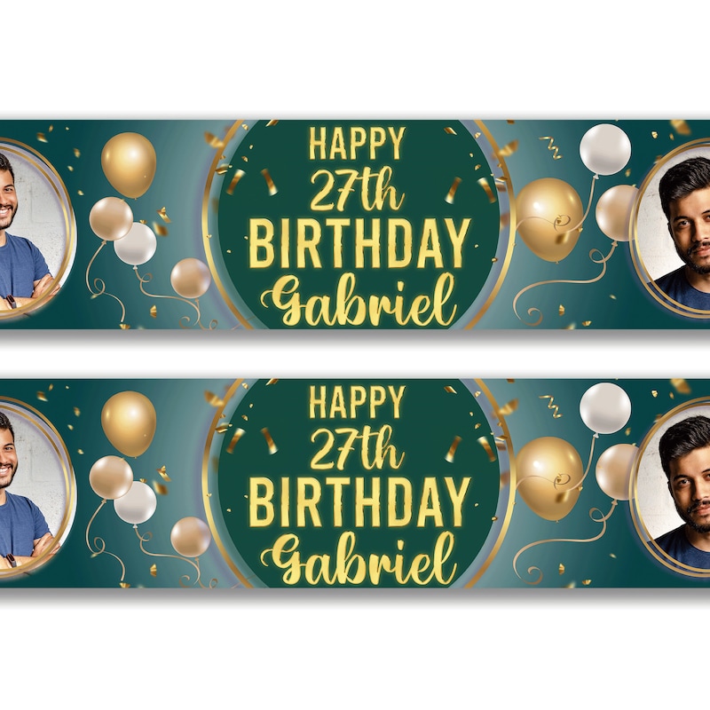 Personalised Birthday Banners - Etsy UK