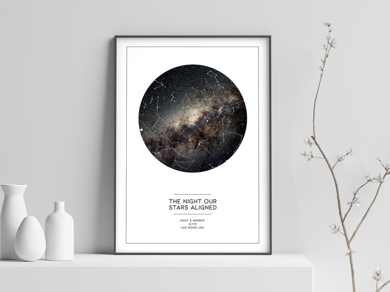 Personalised OUR STARS ALIGNED Couple Star Map/constellation | Etsy