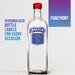 Personalised Blue Vodka Bottle Label-ideal Celebration/birthday/wedding ...
