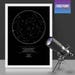 Personalised 'our First Night' Star Map/constellation Night Sky Map ...