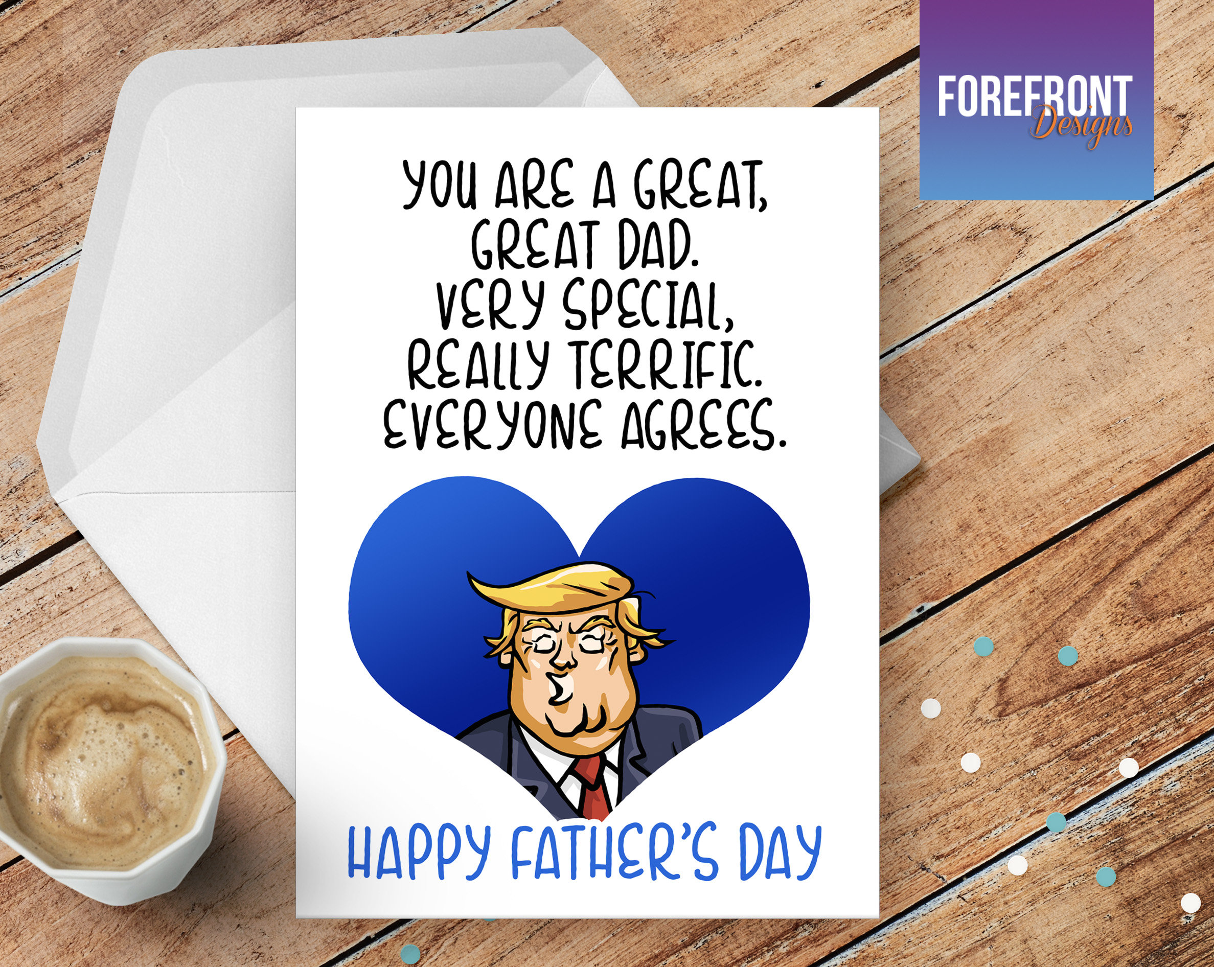 Personalised Donald trump 'GREAT DAD' Father's day | Etsy
