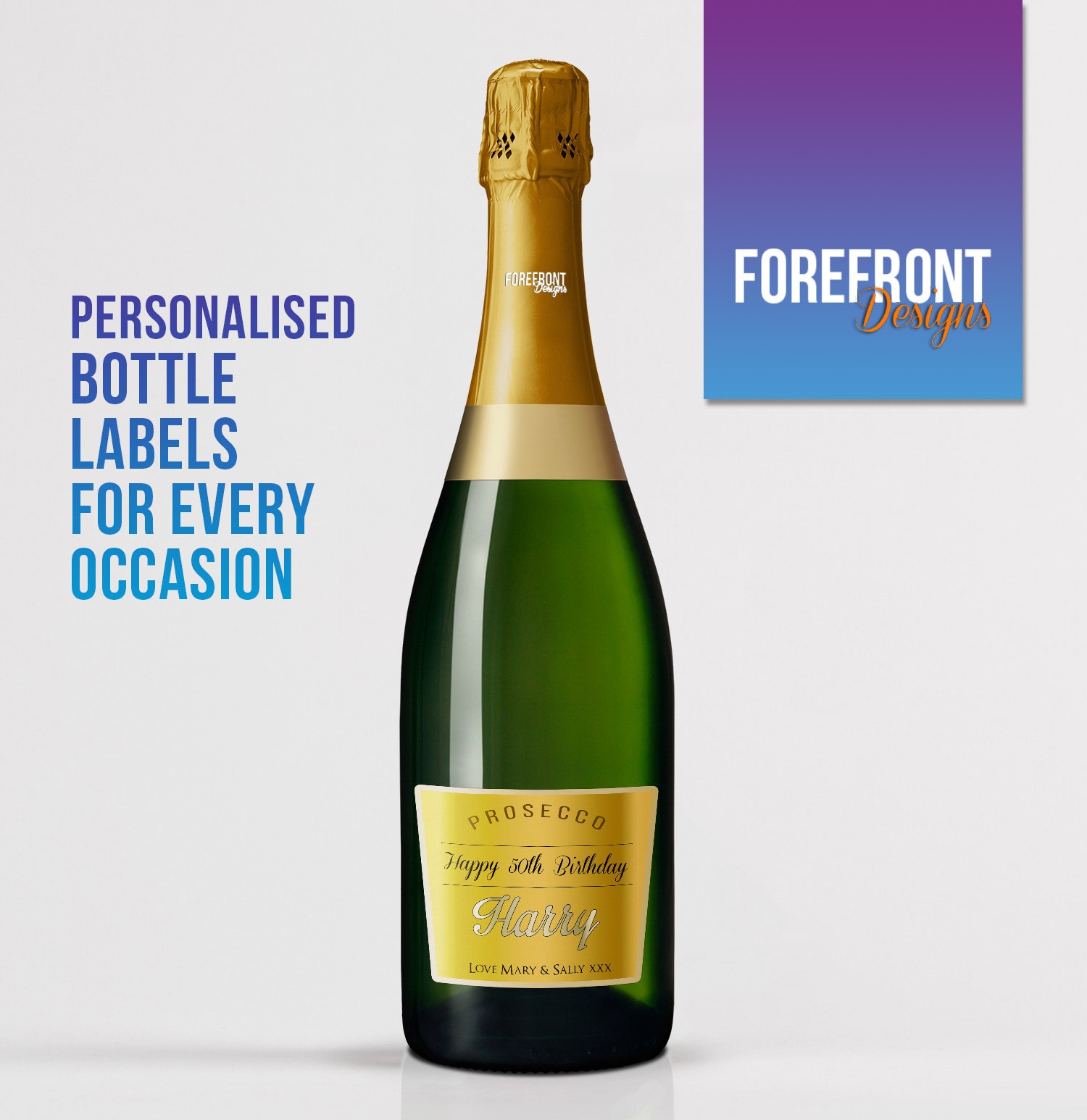 Personalised Champagne Label - Perfect Celebration/birthday/wedding ...