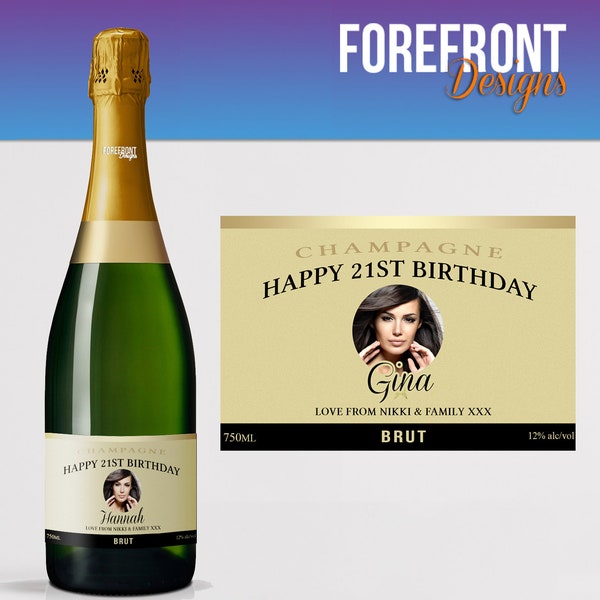 Champagne Labels - Etsy