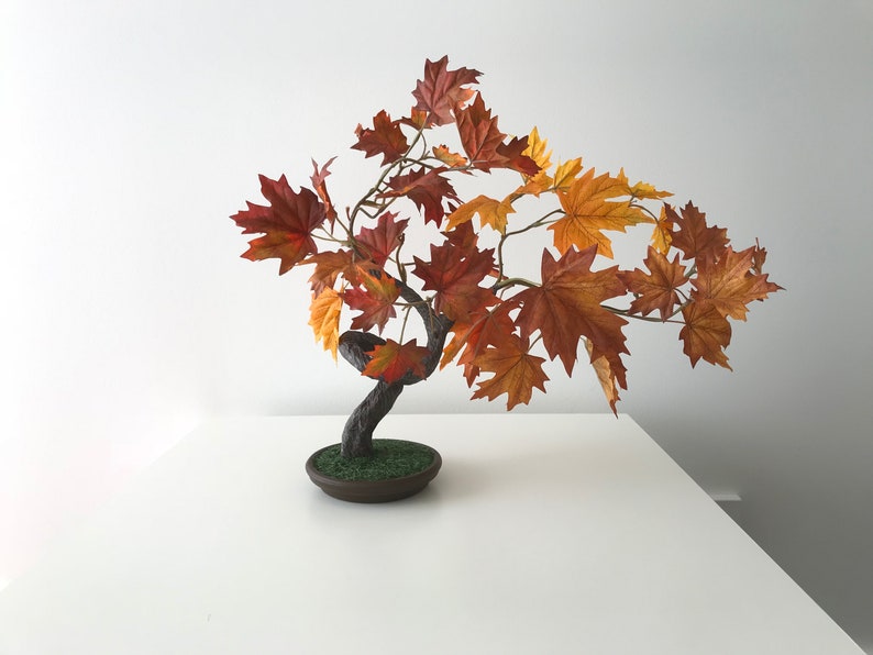 Maple Autumn Tree - Artificial Bonsai MADE TO ORDER - Etsy