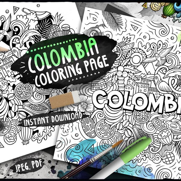 Hispanic Coloring Page - Etsy