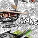 FRANCE Digital Coloring Page/ French Adult Coloring/ Around the World ...