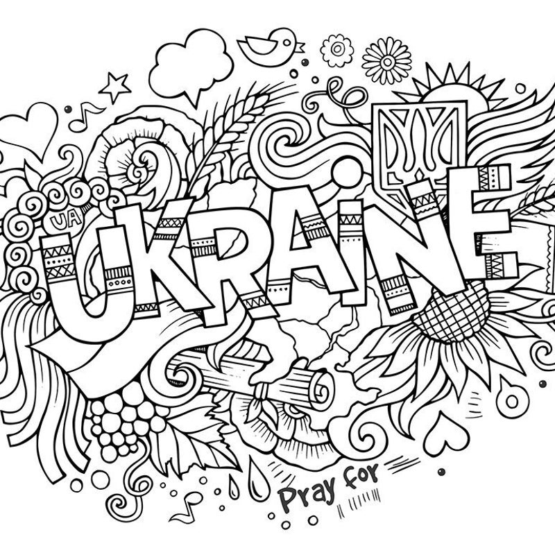 Ukrainian Coloring - Etsy UK