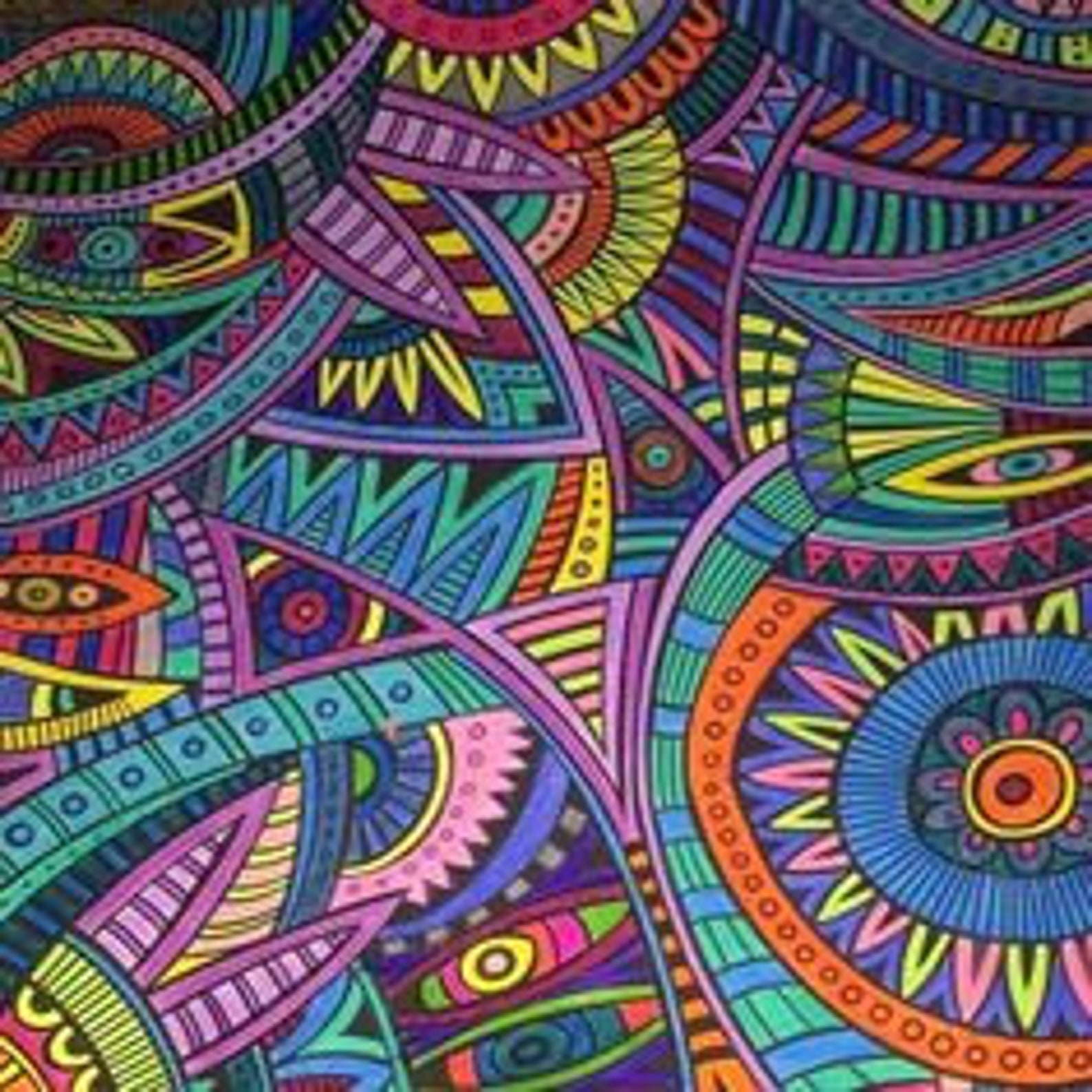 ETHNIC Adult Coloring Page, Ornament Coloring Book, Fantasy Ethnic ...