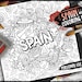 SPAIN Digital Coloring Page/ Spanish Adult Coloring/ Around the World ...