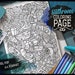 NEW YEAR Digital Coloring Page, Adult Coloring, Printable, Coloring ...