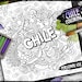CHILE Digital Coloring Page/ Latino Adult Coloring/ Latin American ...