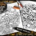8 Happy Thanksgiving Digital Coloring Pages, Adult Coloring, Give ...