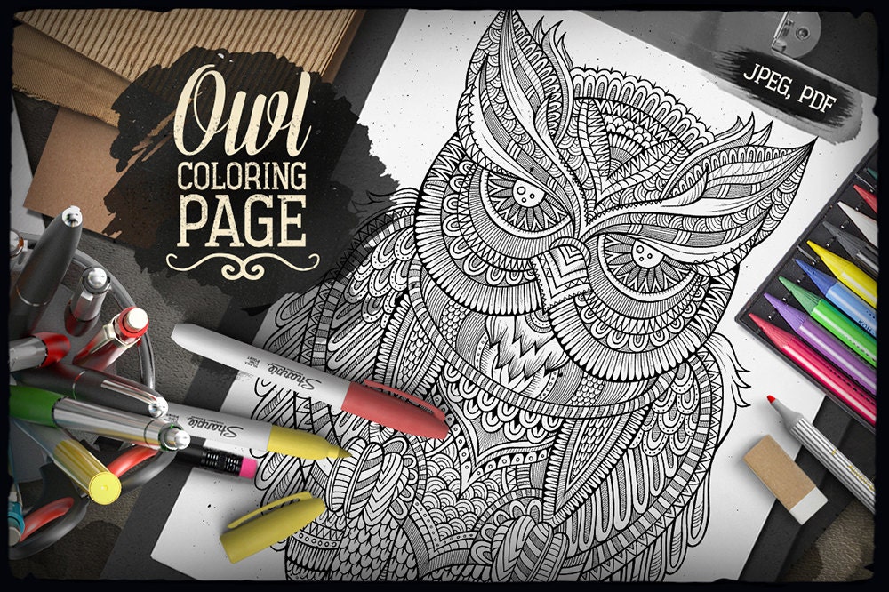 Sharpie Doodles Owl