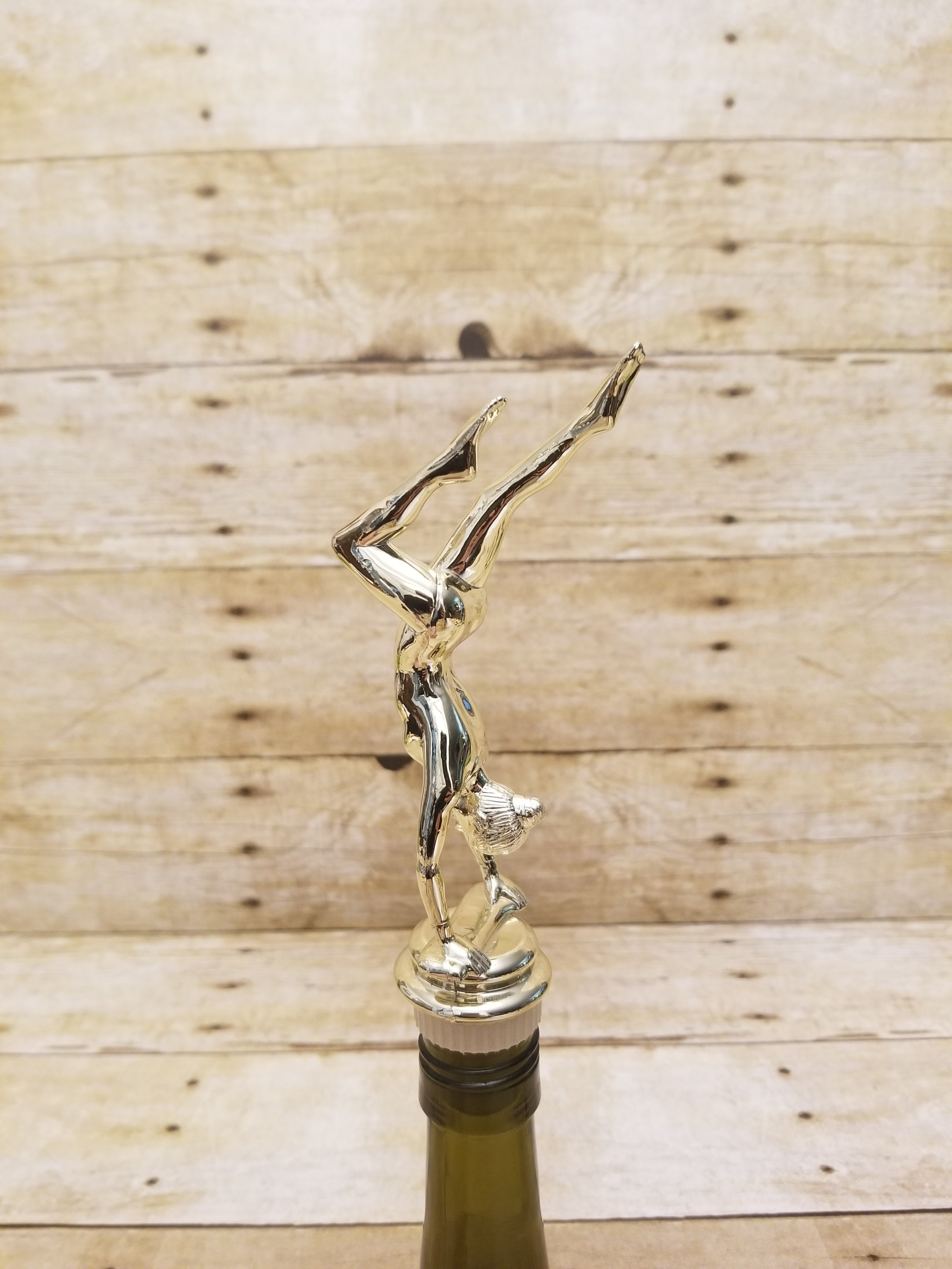 Gymnast Female, Gymnast Wine Stopper, Gymnast Handstand Trophy Wine ...