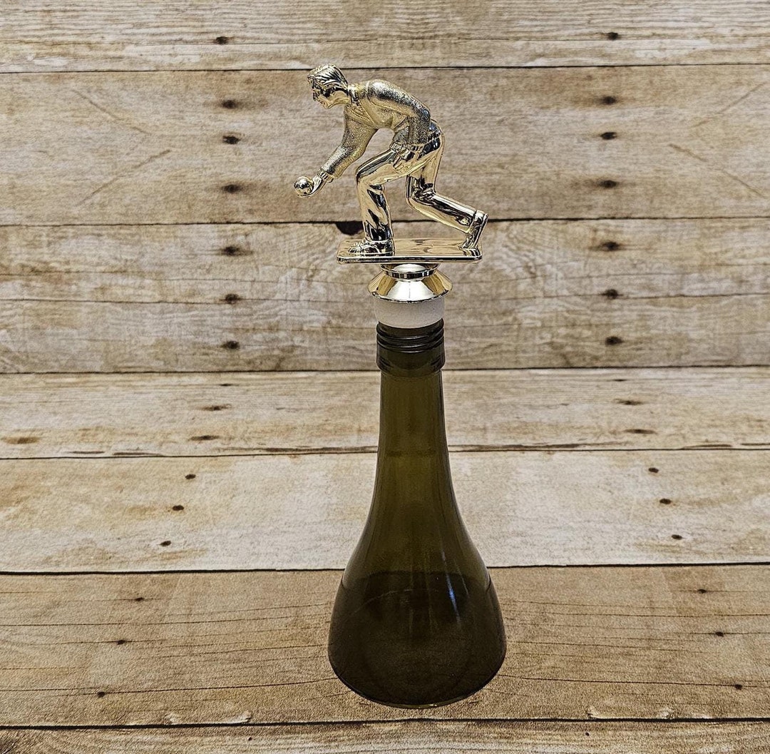 Bocce Male Wine Stopper, Bocce Male Trophy Wine Stopper, Bocce, Lawn ...
