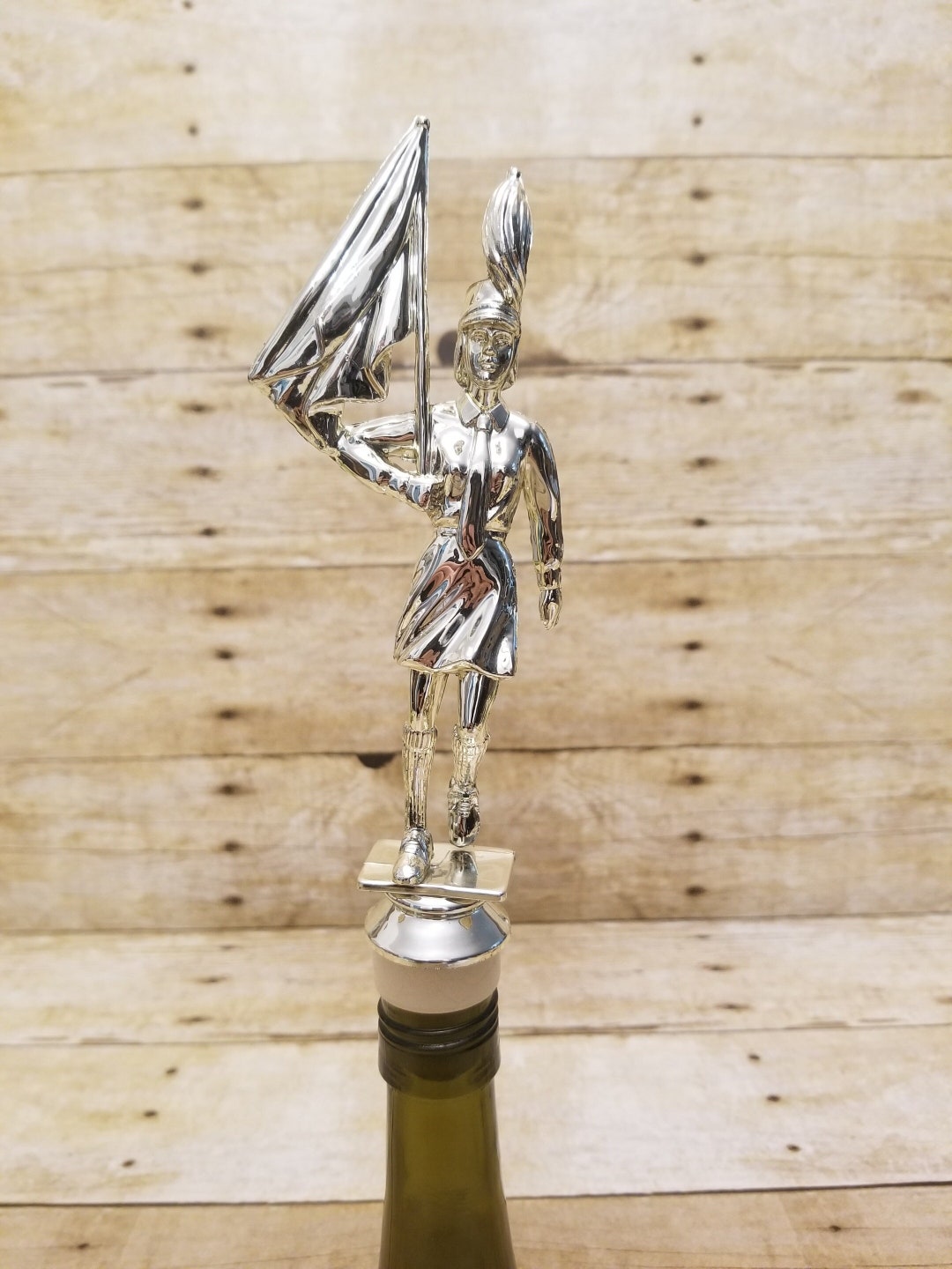 Color Guard Female, Colorguard Wine Stopper, Flag Spinning Trophy Wine ...