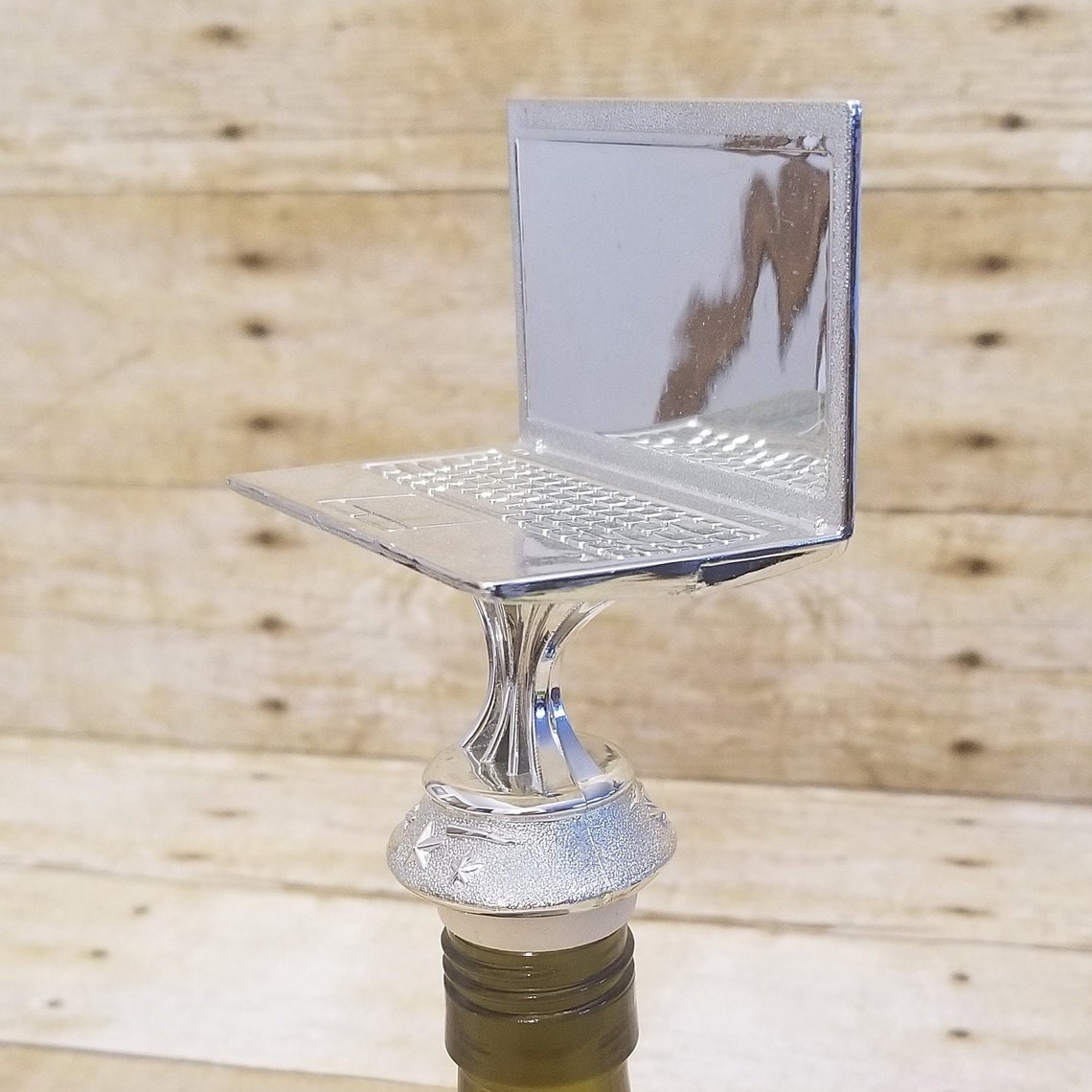 Laptop Wine Stopper Laptop Trophy Wine Stopper Computer Wine - Etsy