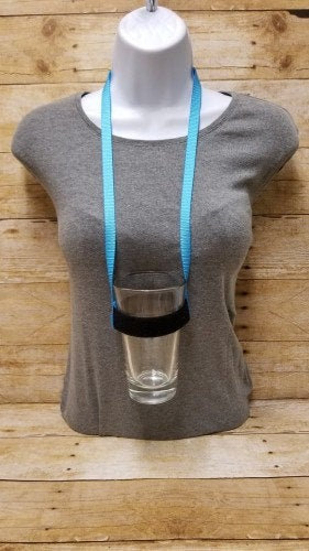 Drinking Lanyard - Solid Light Blue Cup Lanyard Beer Lanyard Adjustable ...