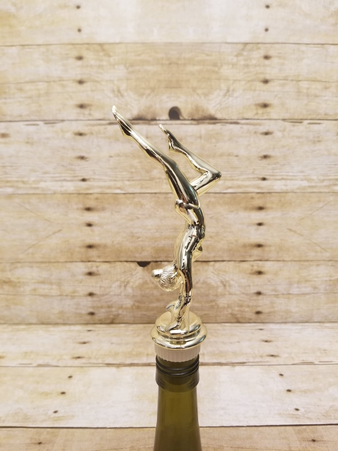 Gymnast Female, Gymnast Wine Stopper, Gymnast Handstand Trophy Wine ...