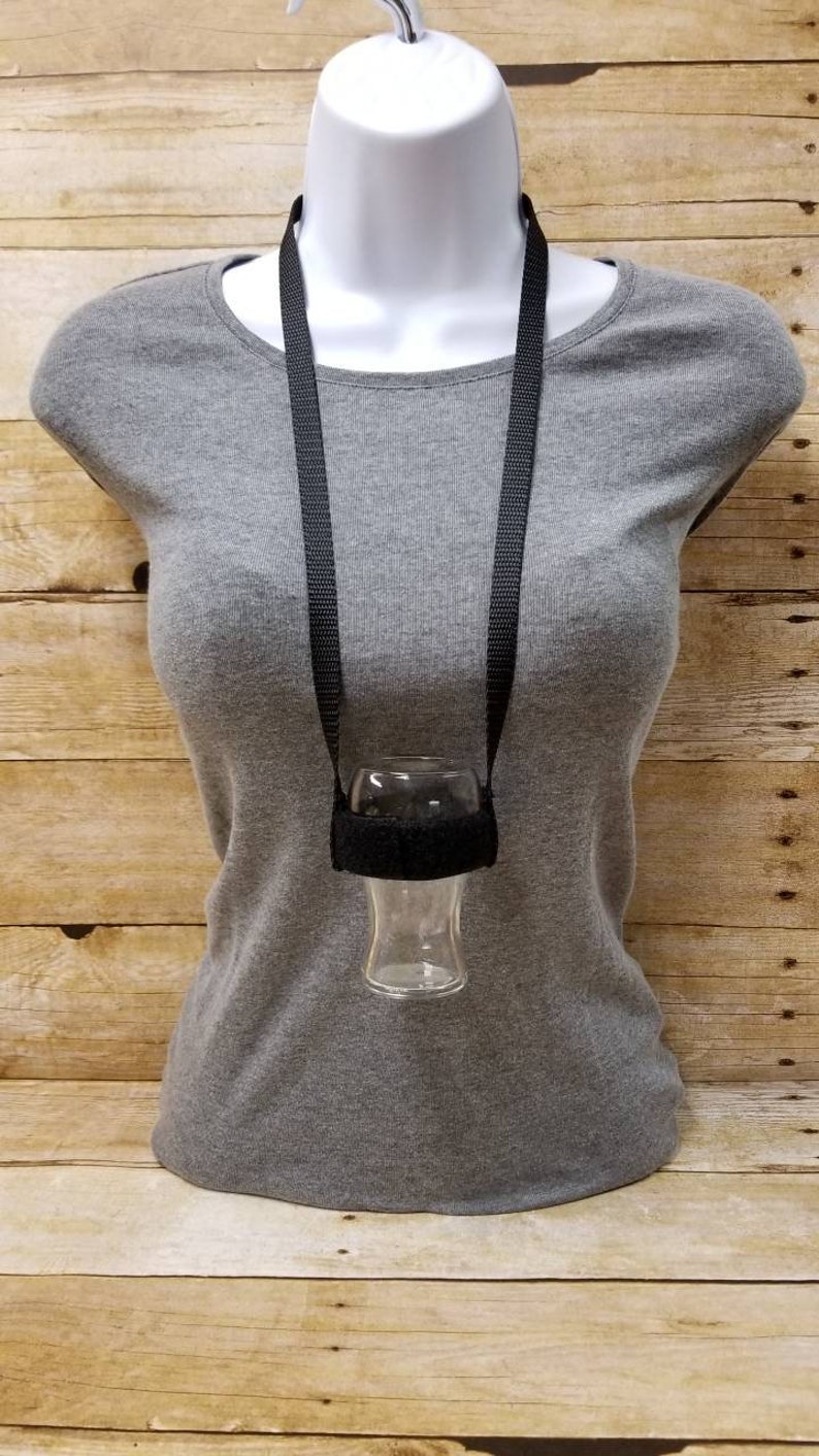 Drinking Lanyard Solid Black NEW LENGTH Cup Lanyard Beer Lanyard ...