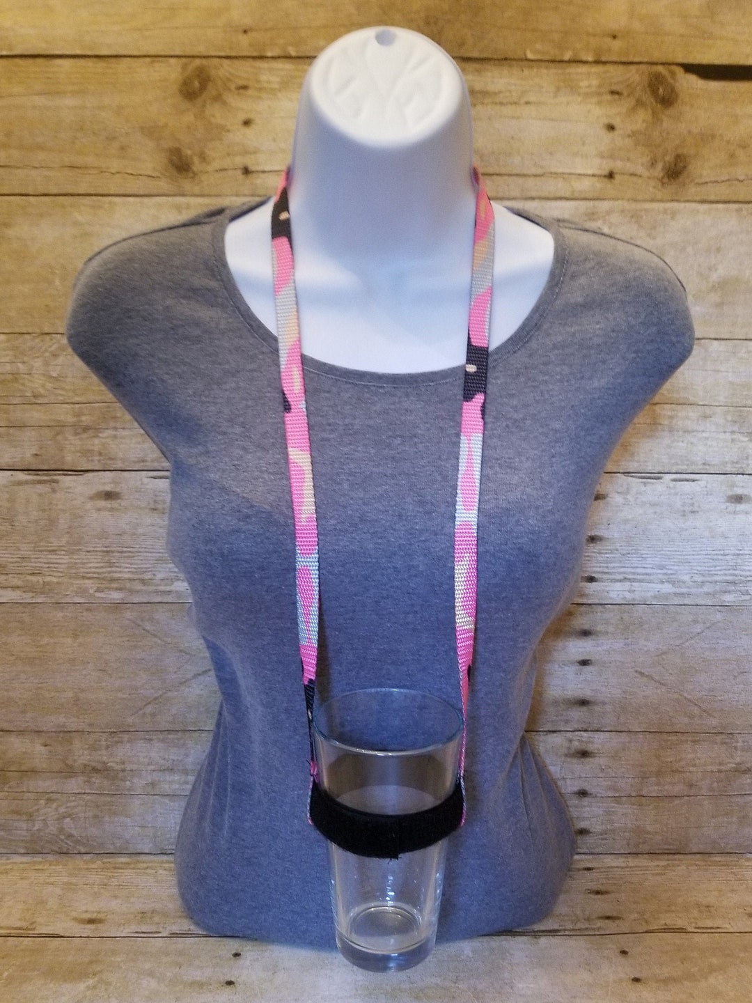 Drinking Lanyard - Camouflage Pink ***NEW LENGTH Cup Lanyard Beer ...
