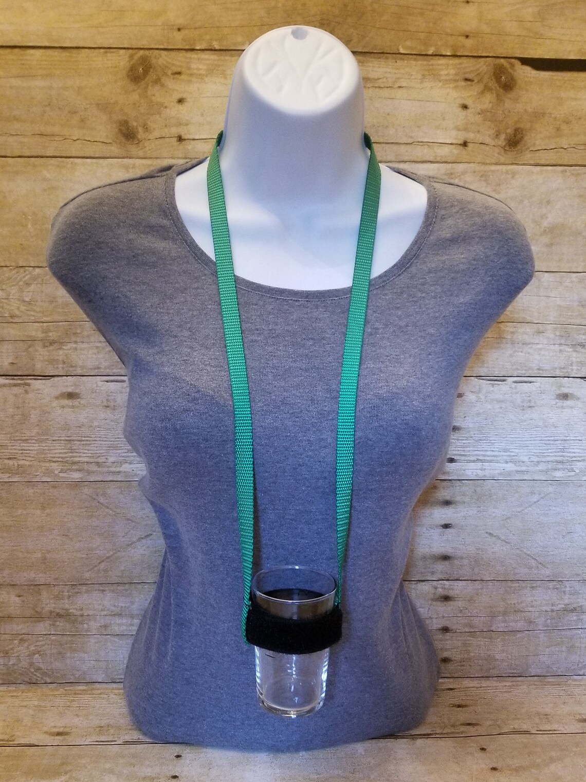 Drinking Lanyard - Solid Green ***NEW LENGTH Cup Lanyard Beer Lanyard ...