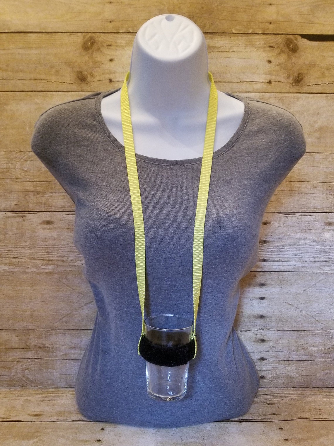 Drinking Lanyard - Solid Yellow ***NEW LENGTH Cup Lanyard Beer Lanyard ...