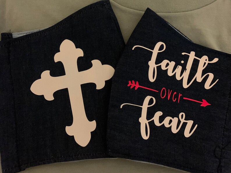 Faith Over Fear Mask - Etsy