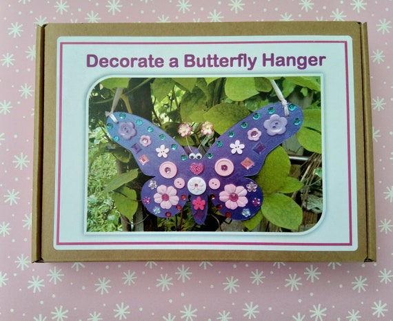 Butterfly Button Art Kit Button Craft Kit Girls Birthday | Etsy UK